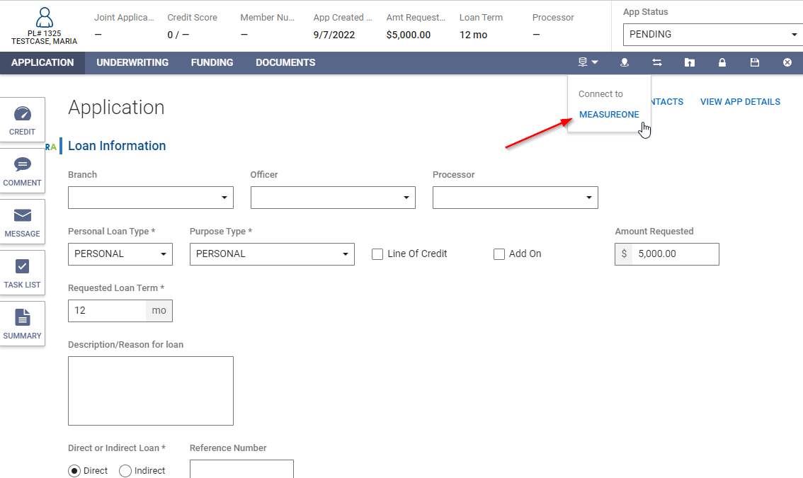 Using MeasureOne on MeridianLink (Classic or Modern) – MeasureOne